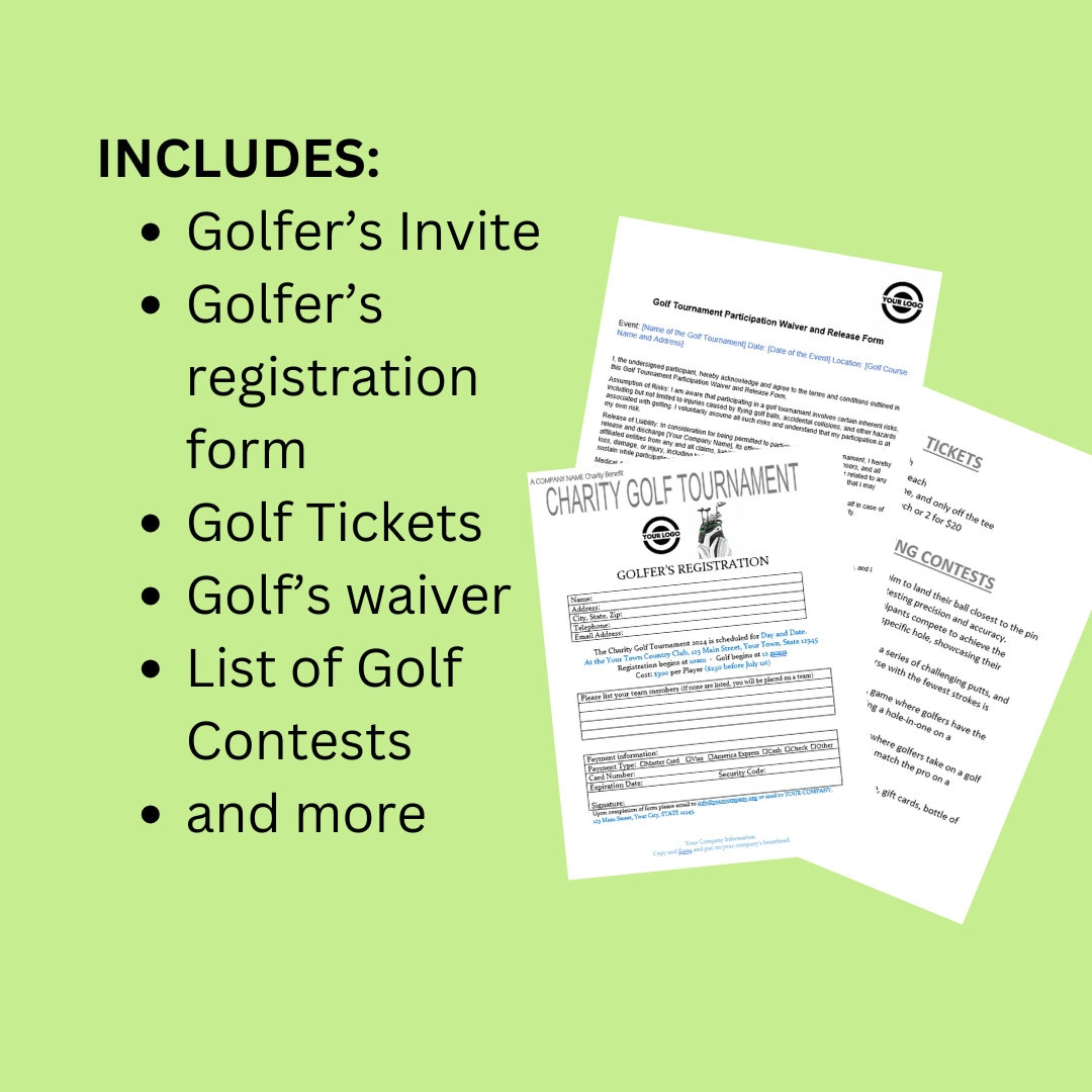 How to Host a Golf Tournament Template #3 | Charity Golf Tournament ...