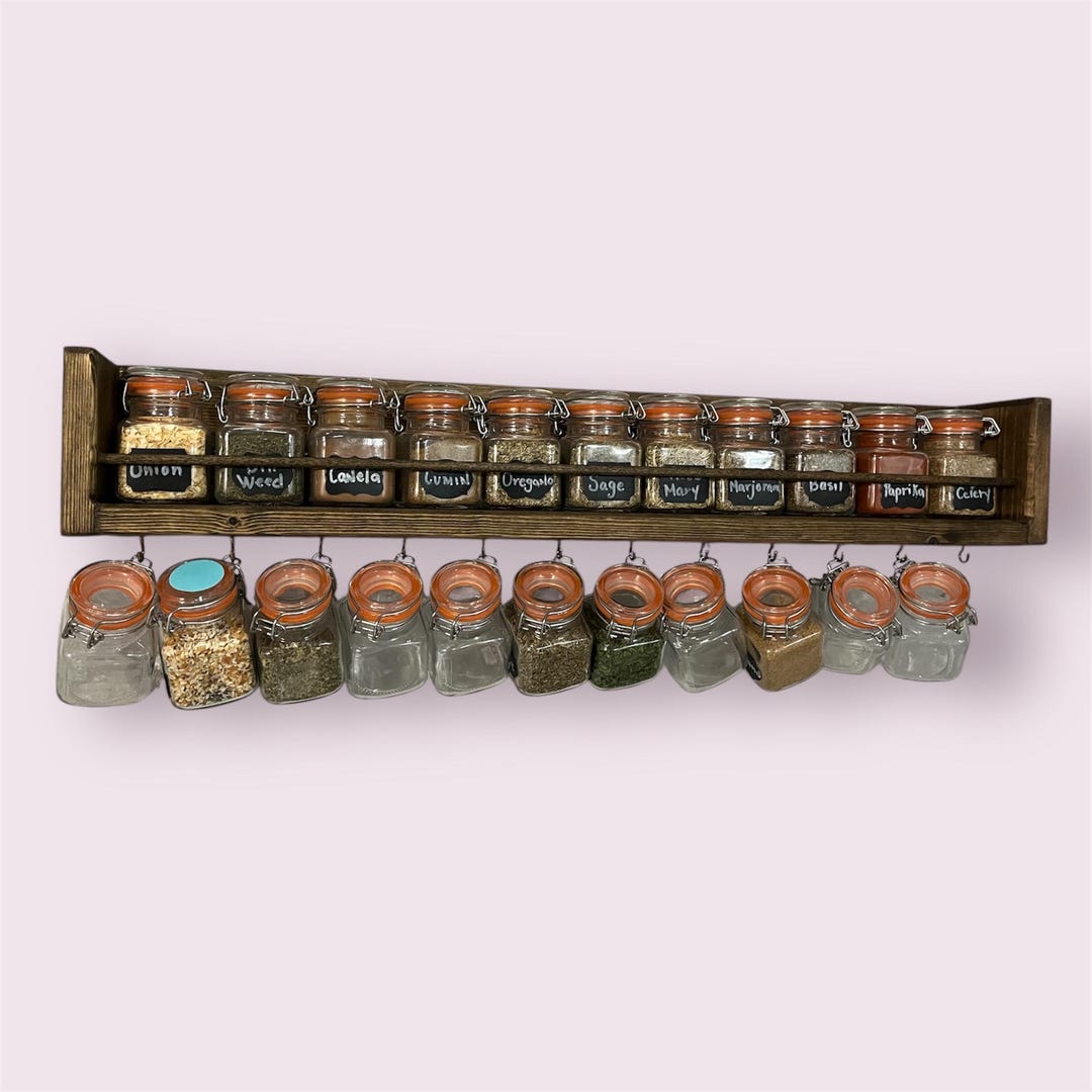 Small Kitchen Savior: Wall-mounted Spice Organizer With English Country ...