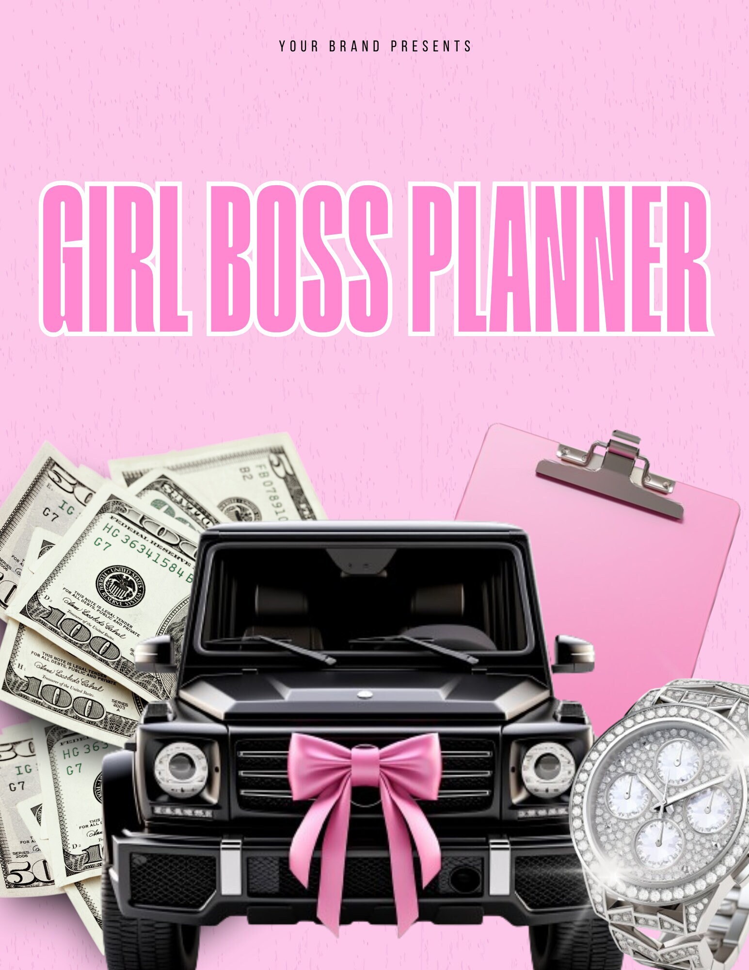 Girl Boss Planner, Planner Template, Planner, PLR , White Label, Ebook ...