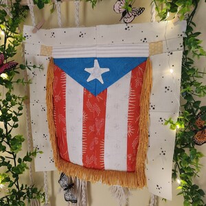 Puerto Rican Flag Paper Piecing Pattern Quilt Block - 12inx12in ...