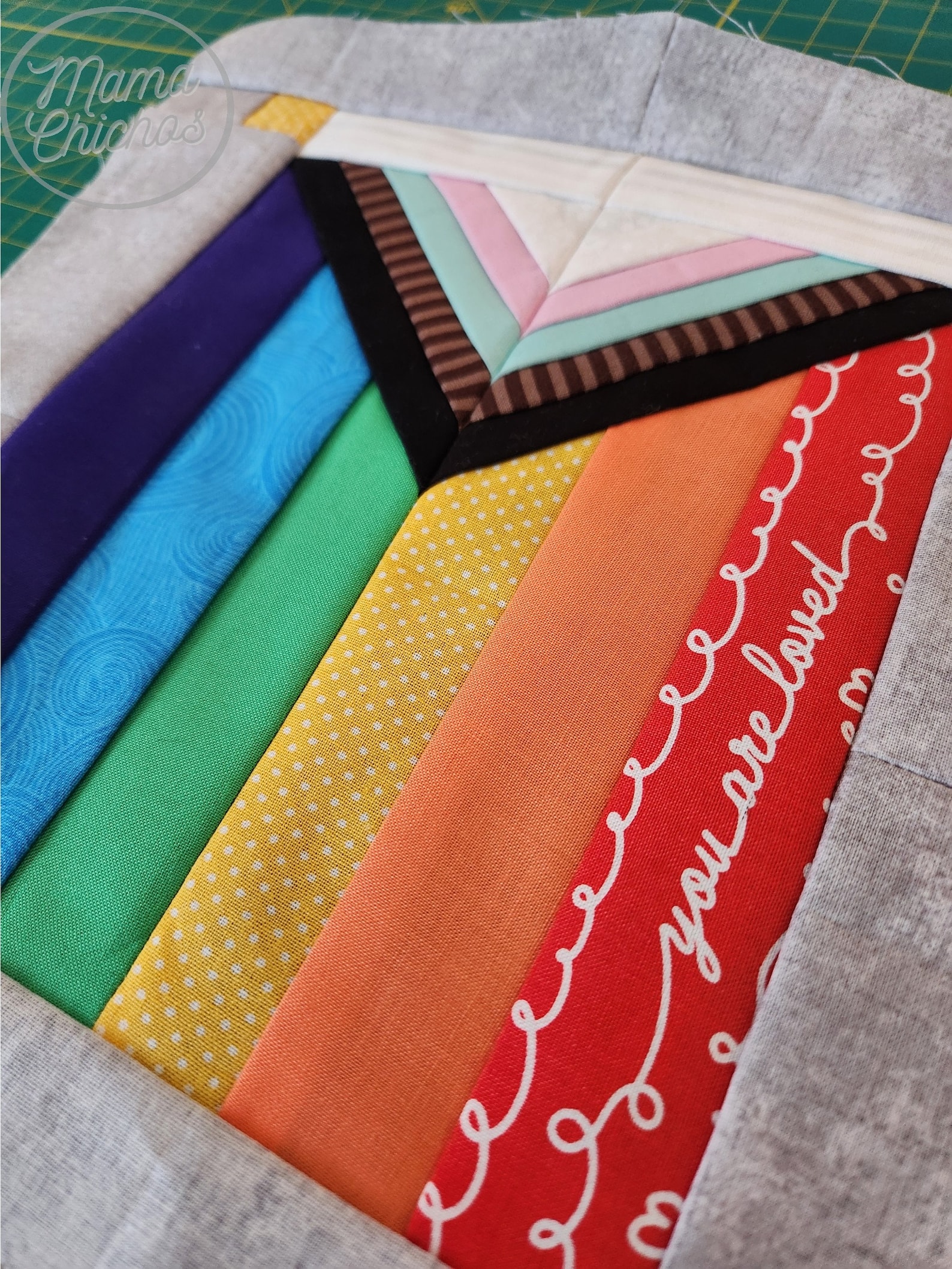 LGBTQIA+ Pride Flag Paper Piecing Pattern - 10x10in - 12x12in - Block ...