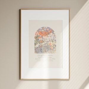 Isaiah 40:8 Wall Art, the Grass Withers and the Flower Fades Print ...
