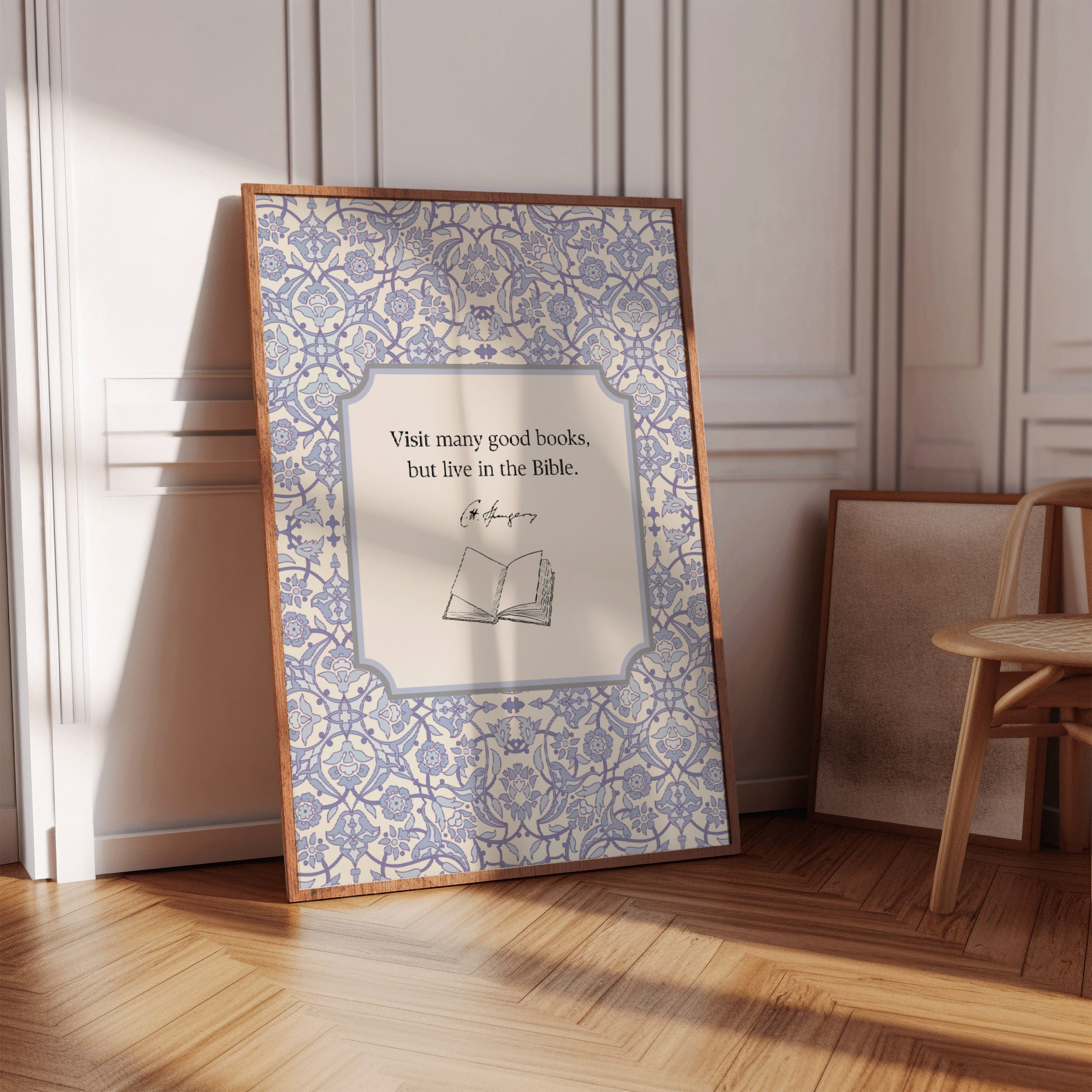 Spurgeon Quote Wall Art, Christian Home Decor, Vintage Art Print ...