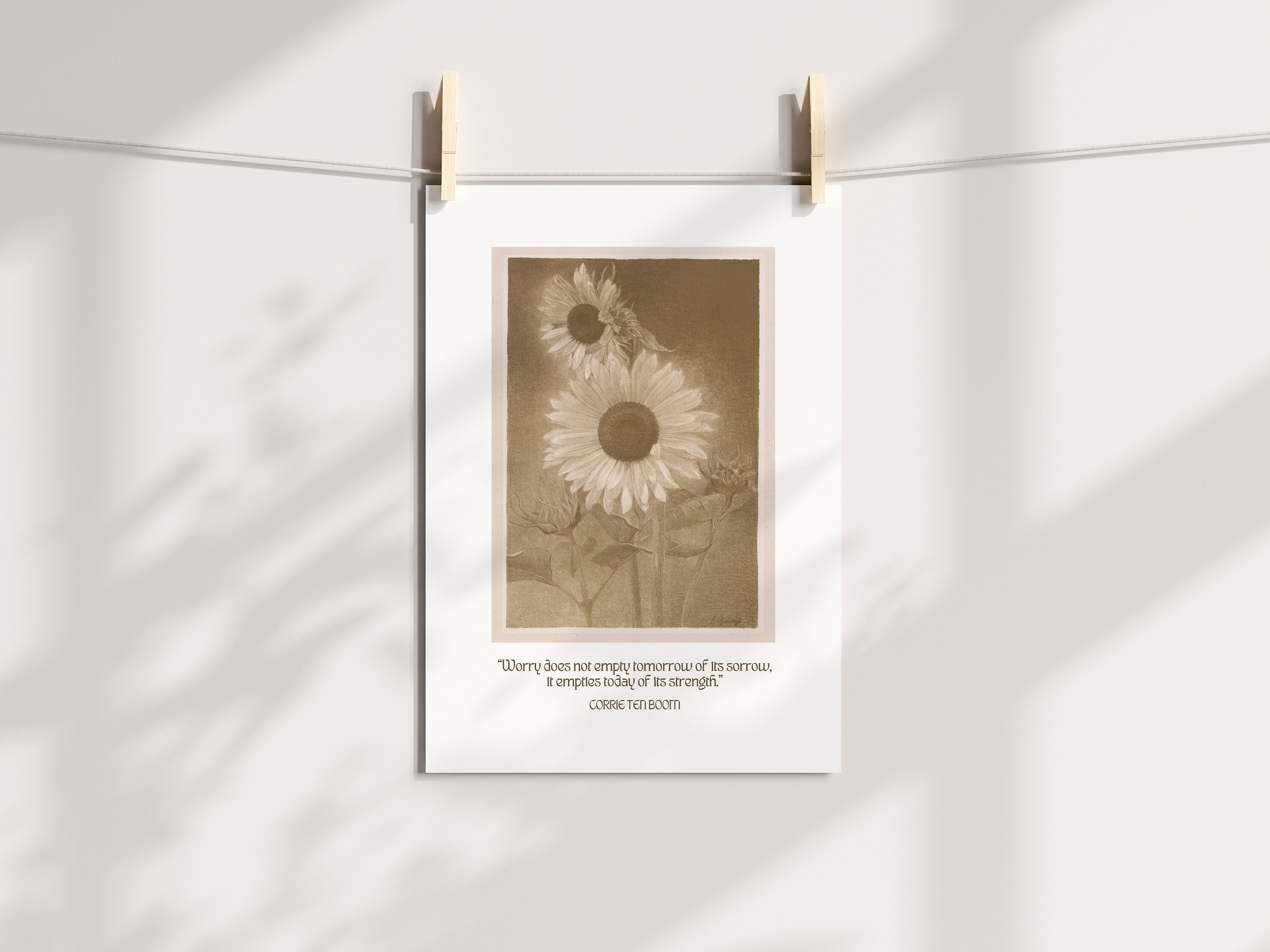 Corrie Ten Boom Quote, Christian Wall Art, Encouraging Religious Home ...