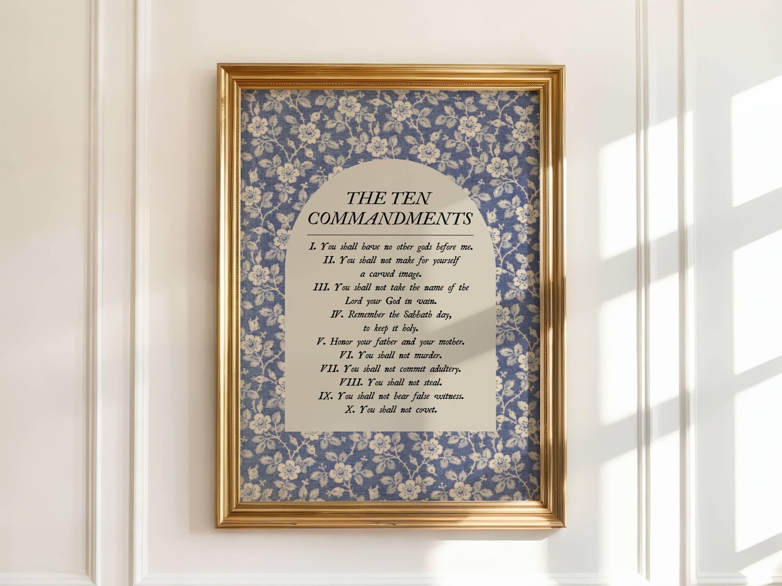 The 10 Commandments Wall Art, Christian Digital Prints, Ten ...