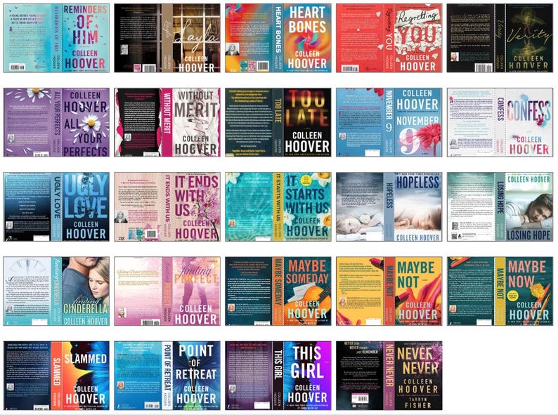 Entire* Colleen Hoover Collection Minibook Covers Printable - Etsy