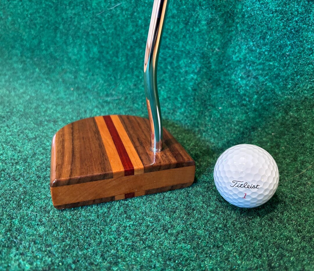 Custom Walnut Cherry Golf Putter With Padauk Stripe, Gift for Golfer - Etsy