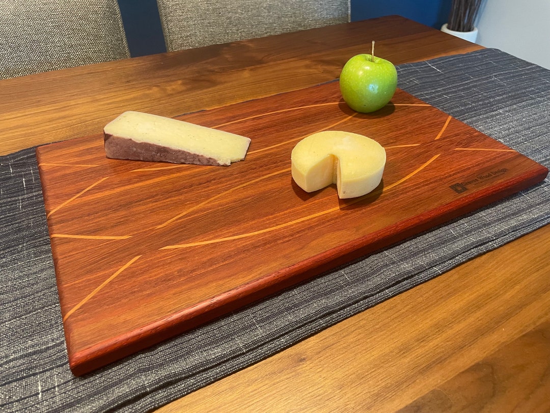 Customizable Brazilian Cherry Charcuterie Board: Handcrafted Wood ...