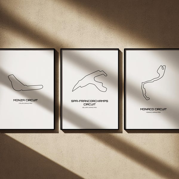 F1 Posters Circuit - Etsy