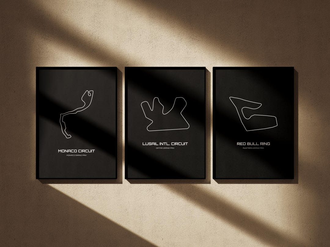 2025 Formula 1 Complete Circuit Poster Set | 24 Track Bundle | Digital ...