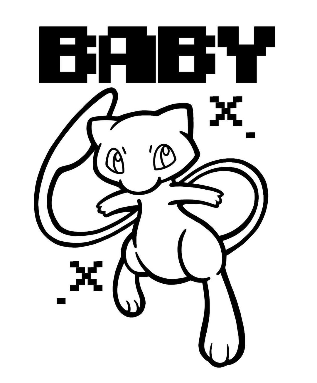 BABY Mew // Pokemon // Holographic Opal Vinyl Sticker - Etsy