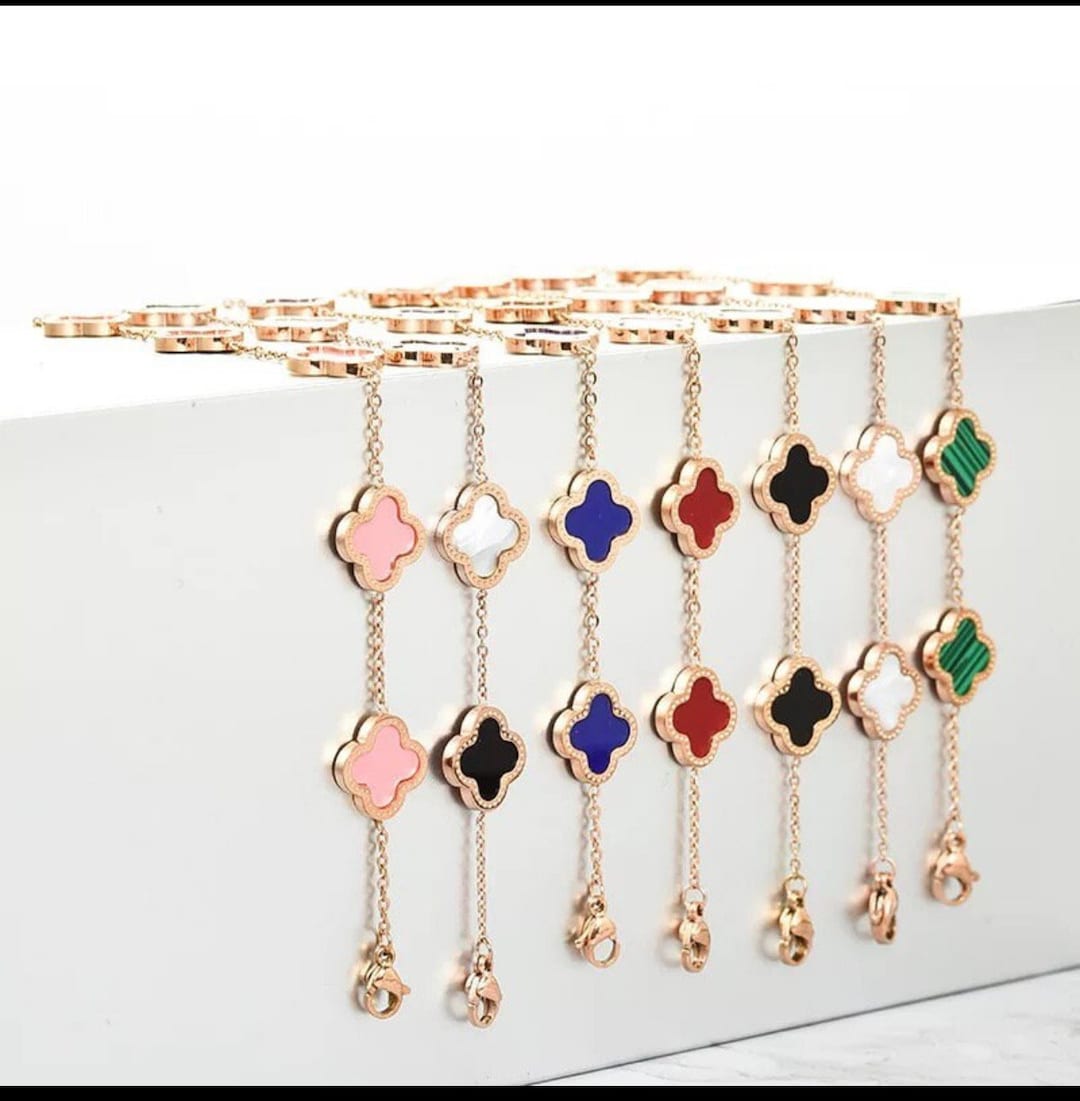 Four Leaf Clover jewellery Set Four Leaf Clover Necklace Four Leaf ...