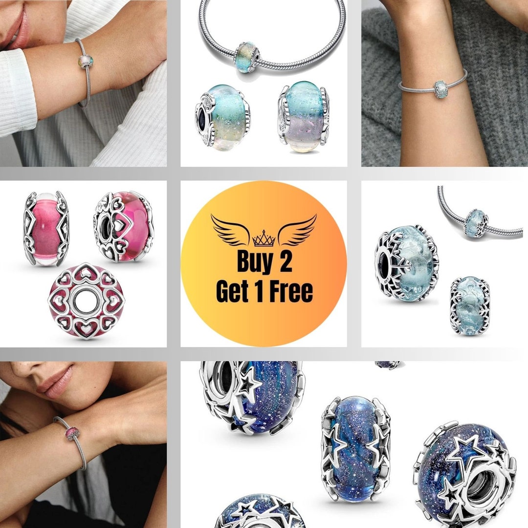 Silver Pandora Charms, Colorful Charm 2024 Collection, Bracelet Charms ...
