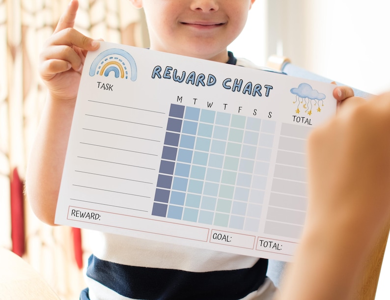 Kids Reward Chart | Superhero Chore & Behavior Tracker (digital ...