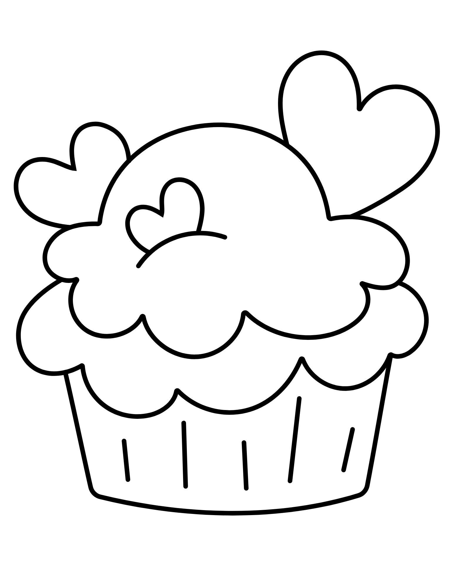 Cute Holiday Cupcake Coloring Page for All Ages - Etsy