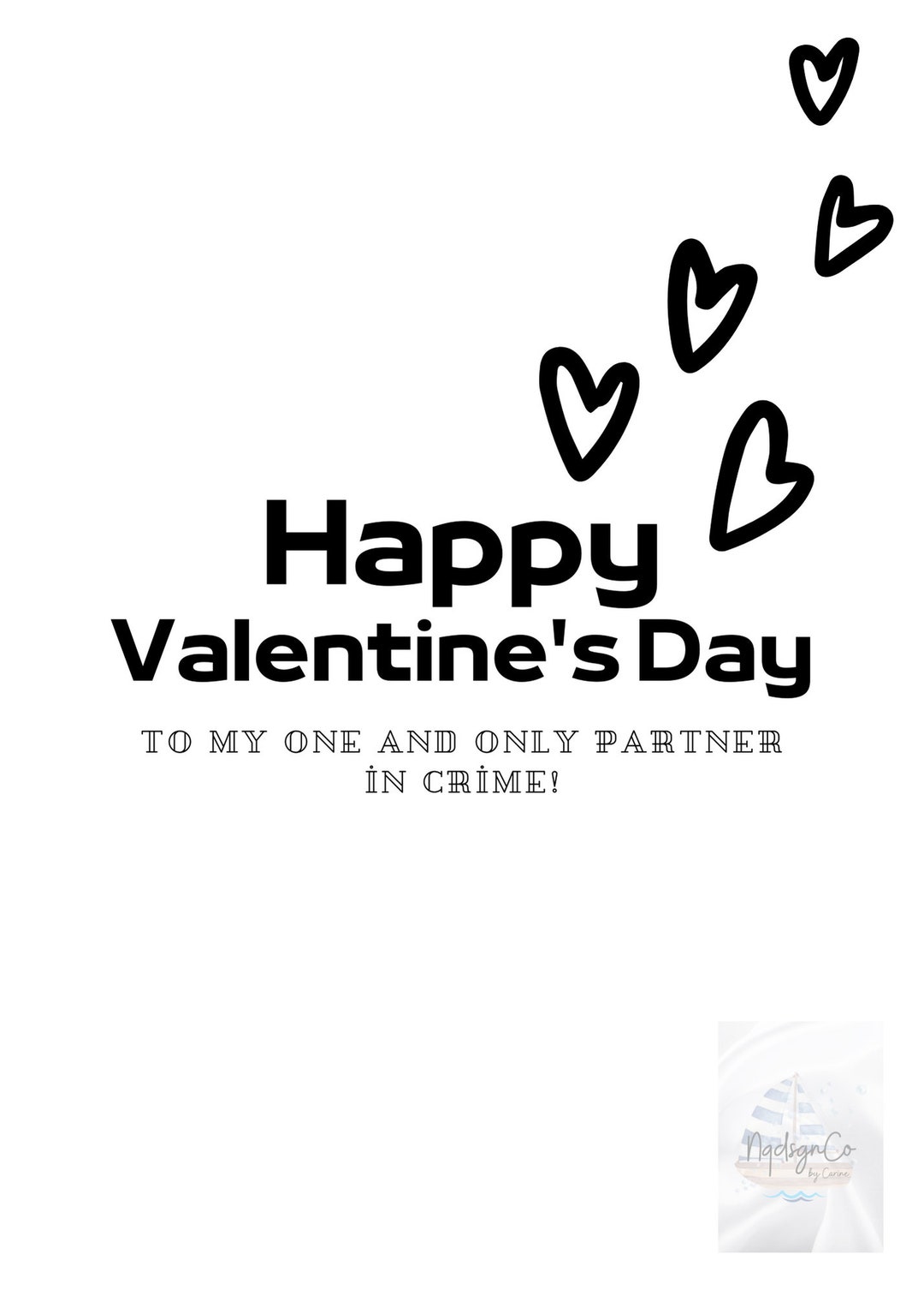 Happy Valentines Day Printable Card, Heart Coloring Page, Valentines ...