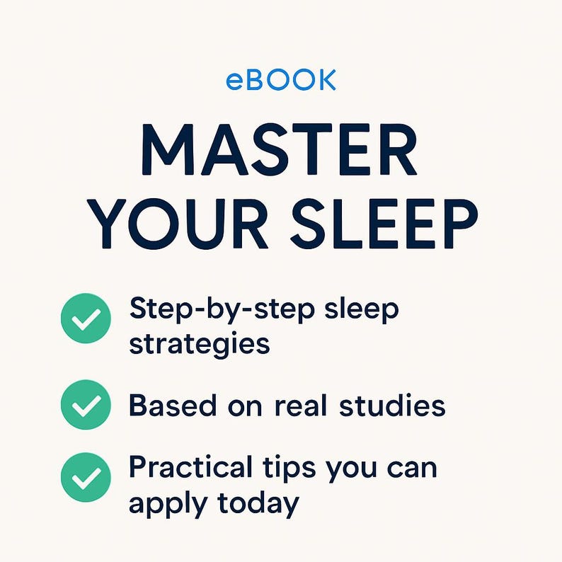 Master Your Sleep Ebook | Natural Sleep Improvement PDF Guide | Digital ...