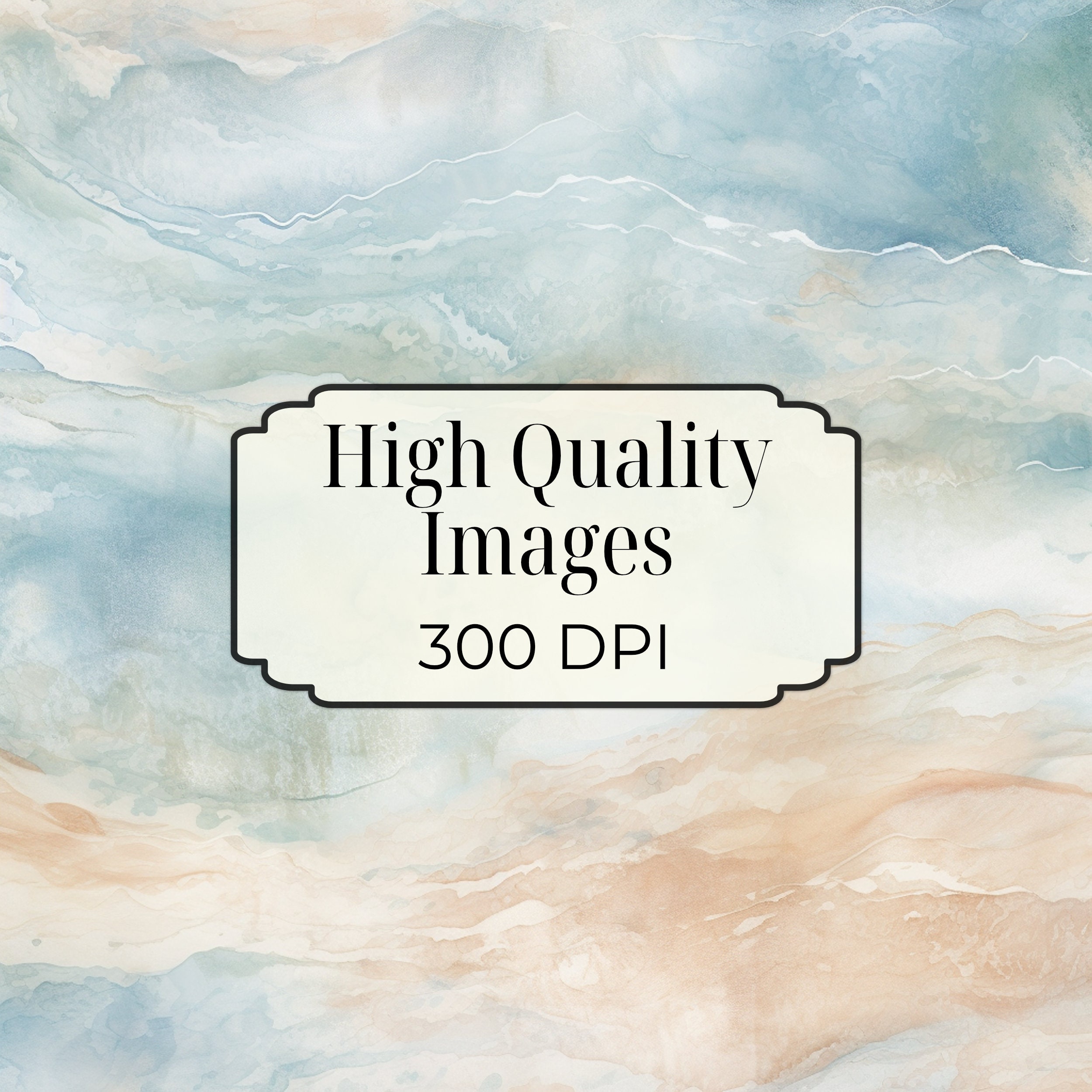 Beach Watercolor Texture, Commercial Use Digital Papers Sublimation ...