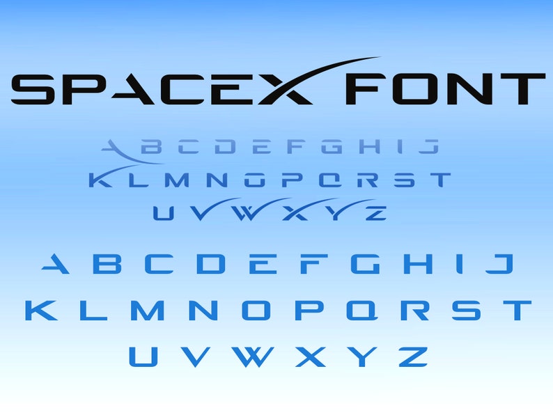 Spacex Inspired Procreate Font - Perfect for Creating Futuristic and ...