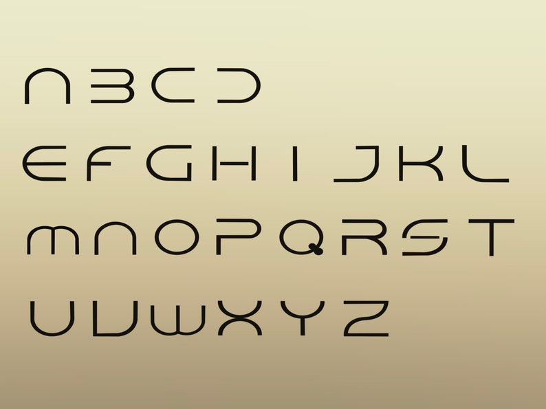 Dune-inspired Font Stamps for Procreate - Digital Movie Style Lettering ...