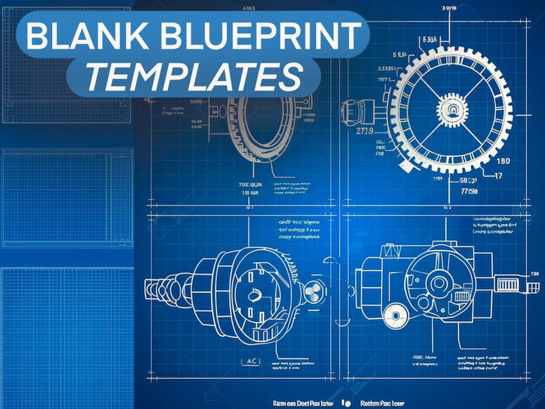 20 Versatile Blank Blueprint Templates for Architects, Engineers ...