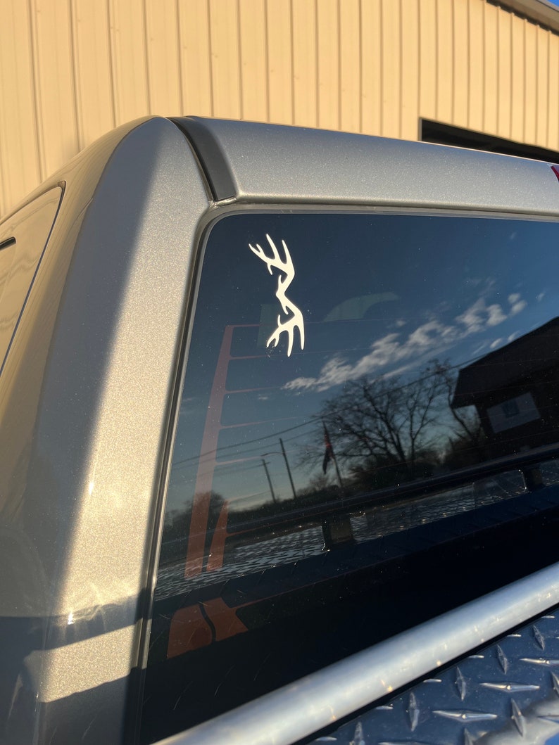 The Mirrored Antler Sticker Vinyl Decal by Giggin' Gobblers for ...