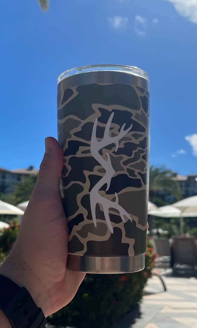 The Mirrored Antler Sticker Vinyl Decal by Giggin' Gobblers for ...