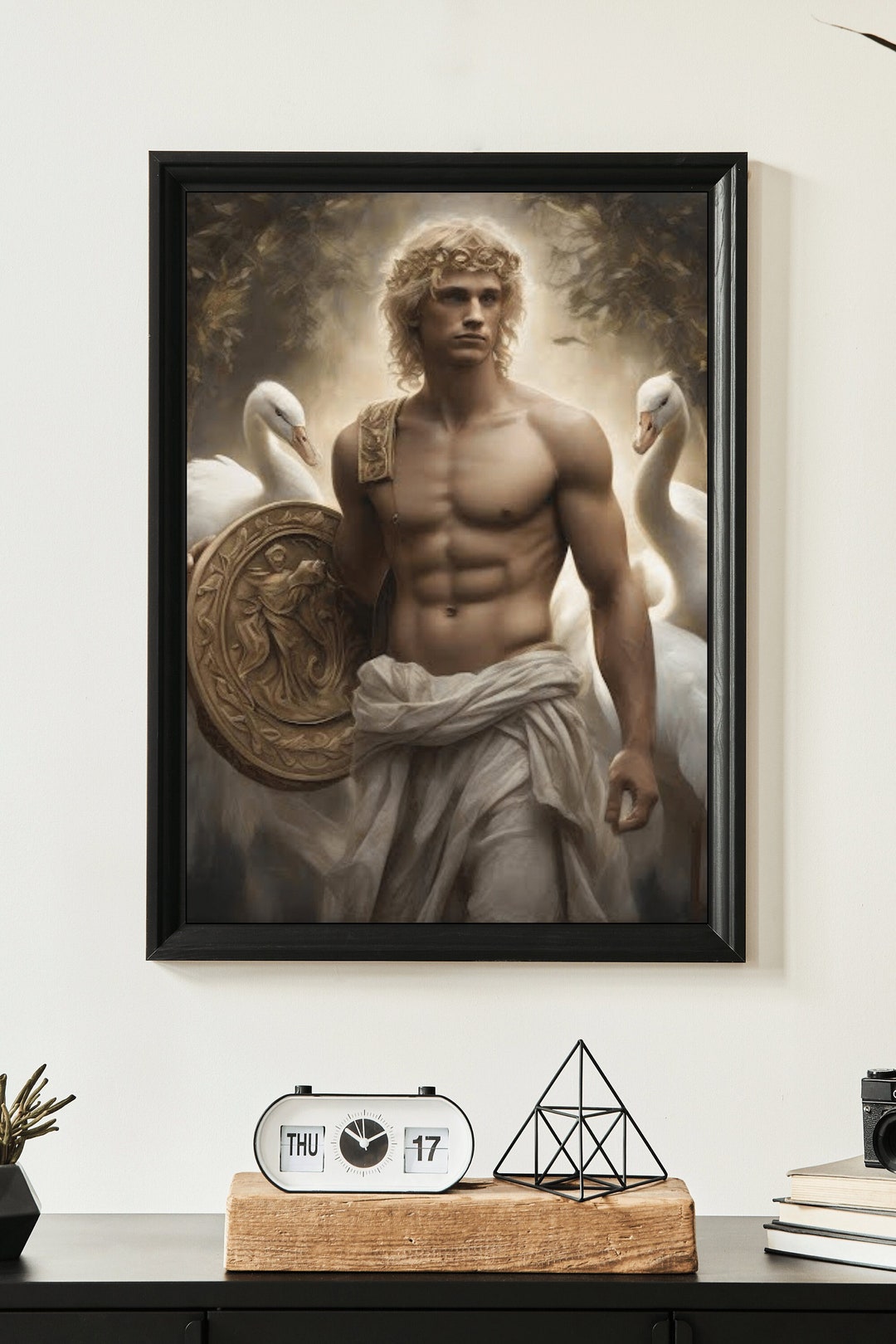 Oil Painting Apollo God of the Sun Digital Art Print - Etsy