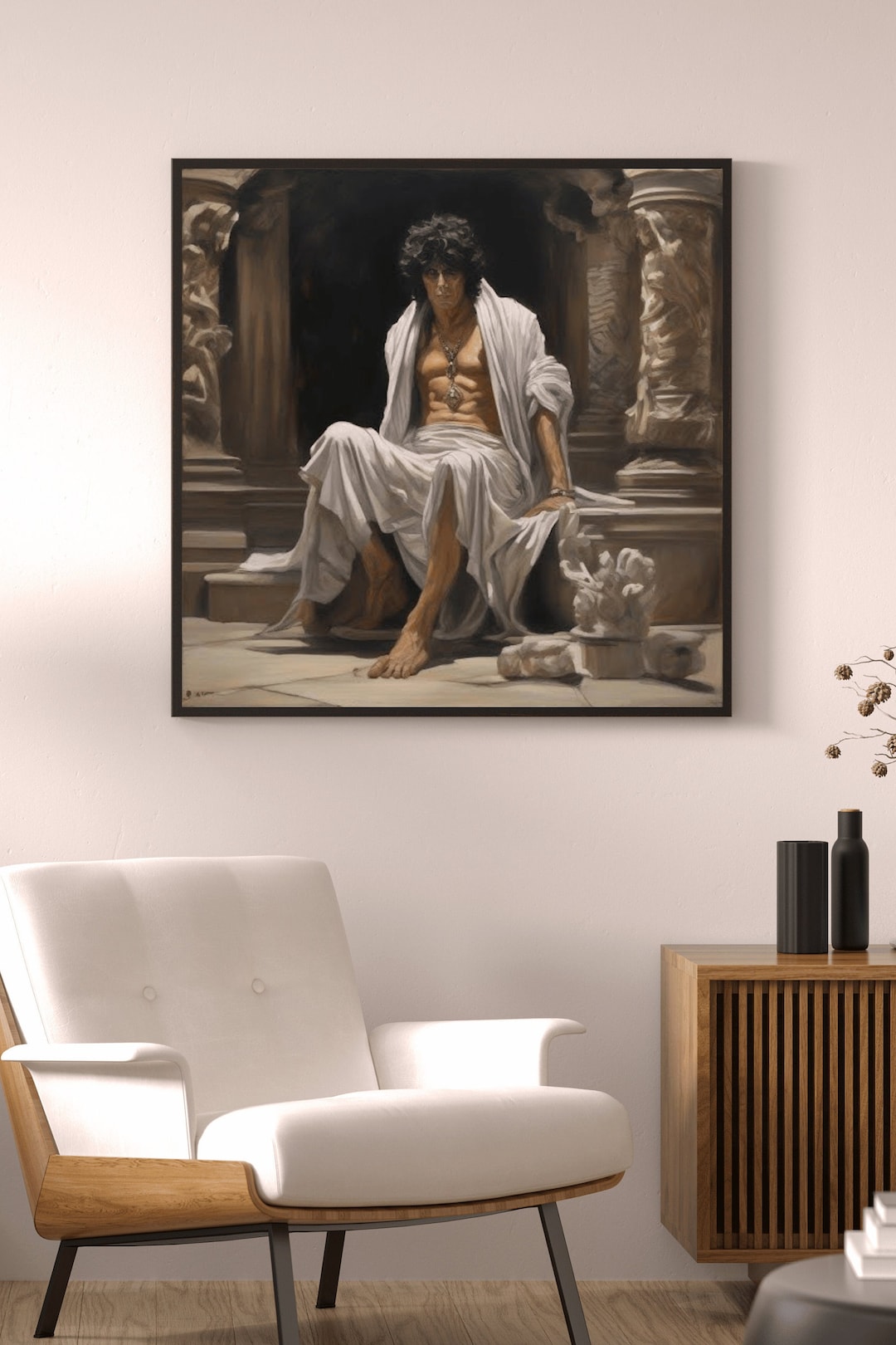 Oil Painting Hades Greek God of the Underworld Digital Art Print - Etsy