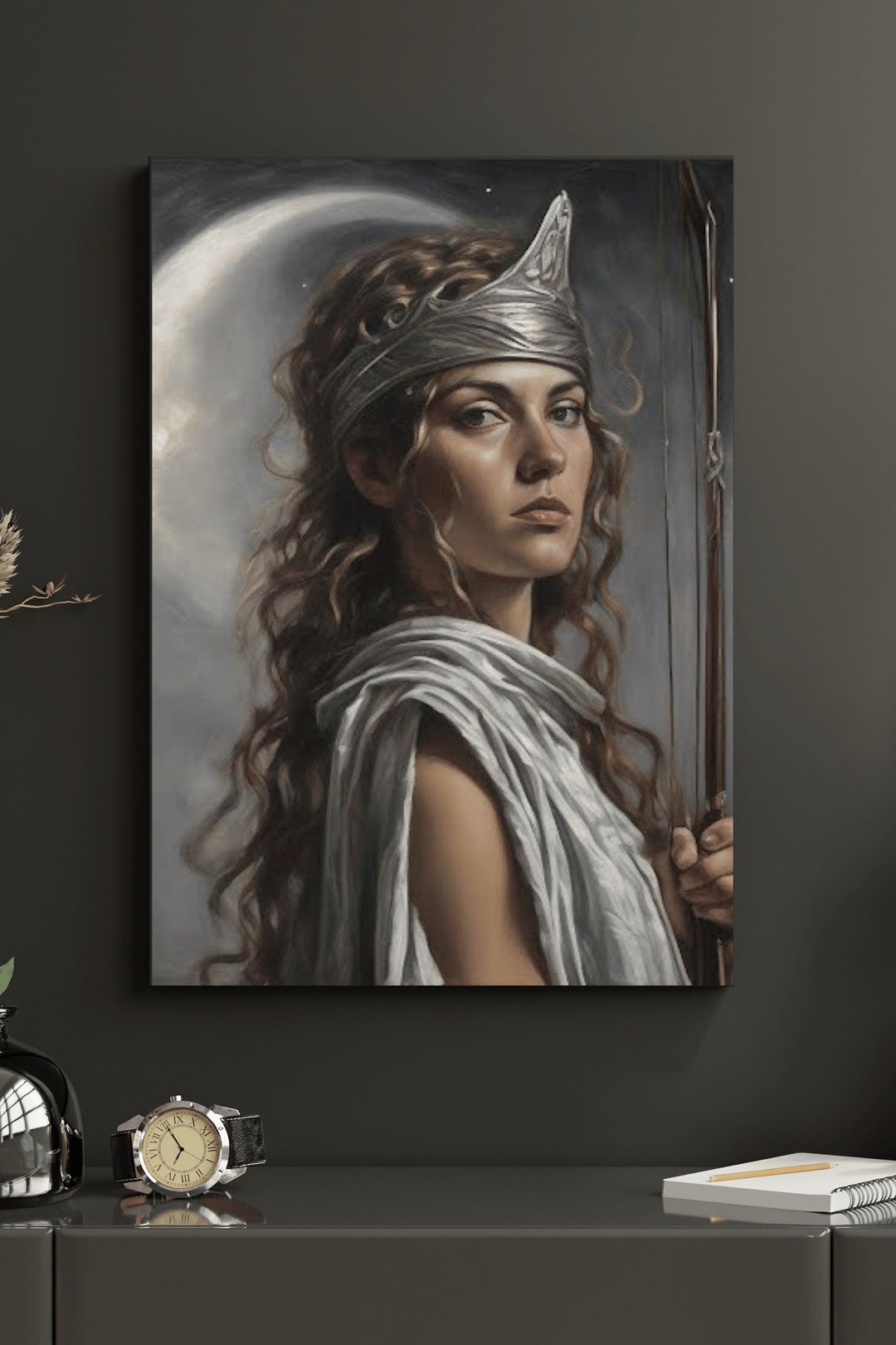 Artemis Greek Goddess of the Hunt Oil Painting Digital Art Print - Etsy