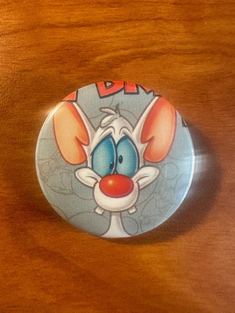 1.5 Comic Book Button Animaniacs Pinky - Etsy
