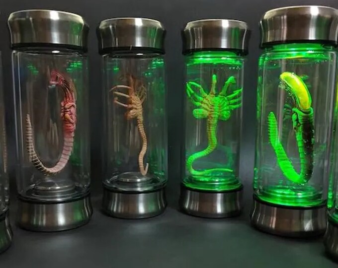 Alien Xenomorph Specimen, Facehugger Embryo Glass Jar, Alien Movie Prop ...