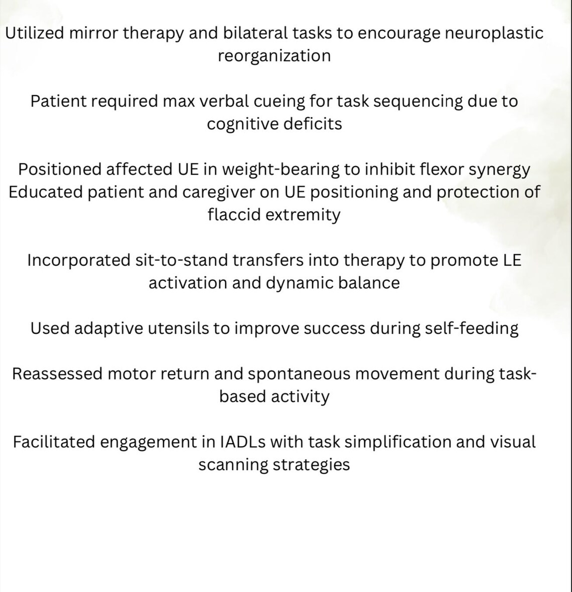 Skilled OT Phrase Bank – Stroke (CVA) | One-page PDF | Documentation ...