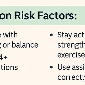 Fall Risk Handout for Occupational Therapists | One-page PDF | Patient ...