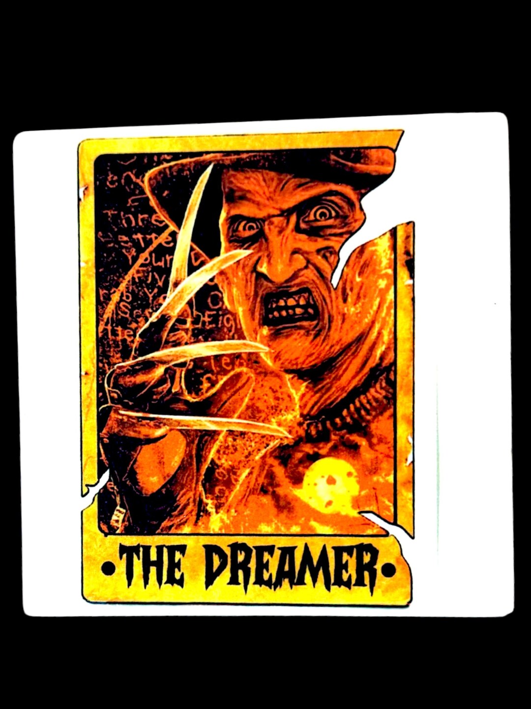 The Dreamer Horror Ceramic Coaster | Freddy-inspired Design | Spooky ...