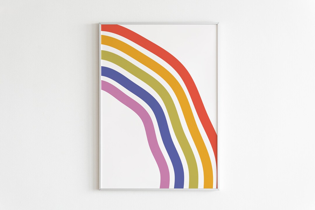 Rainbow Wall Poster - Etsy