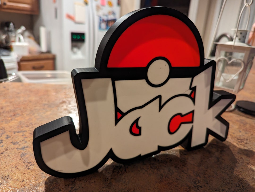 Pokemon Pokeball Personalized Light - Etsy