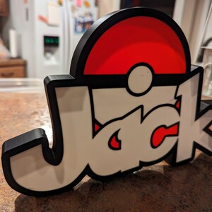 Pokemon Pokeball Personalized Light - Etsy
