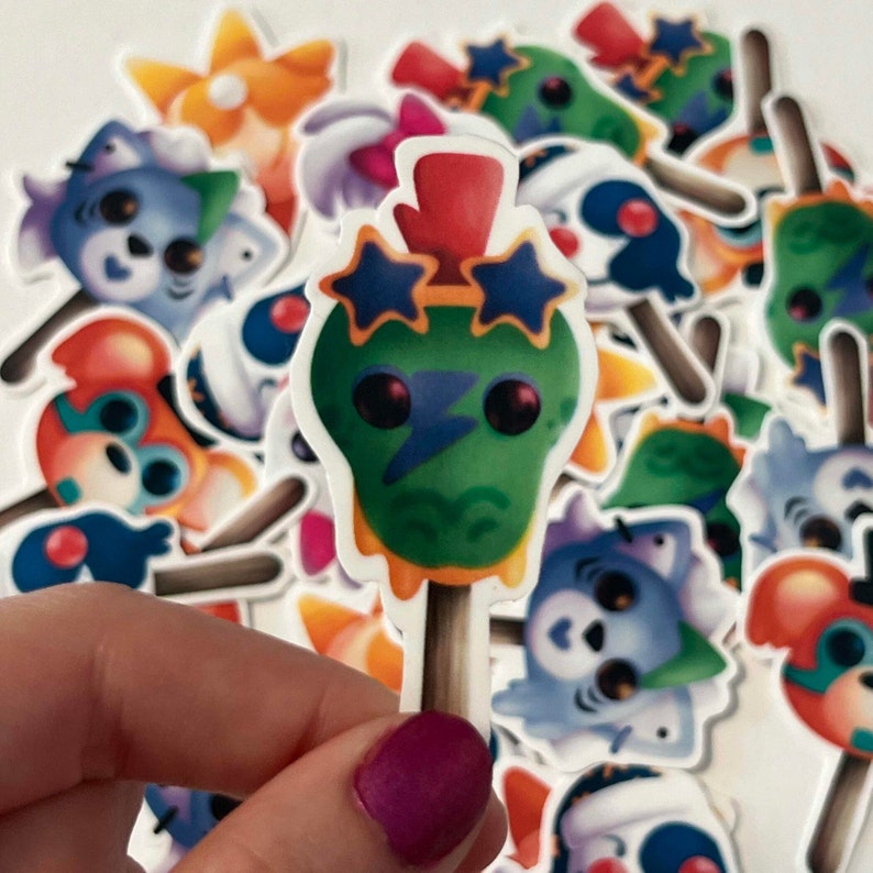 Montgomery Gator FNAF SB Popsicle Sticker - Etsy