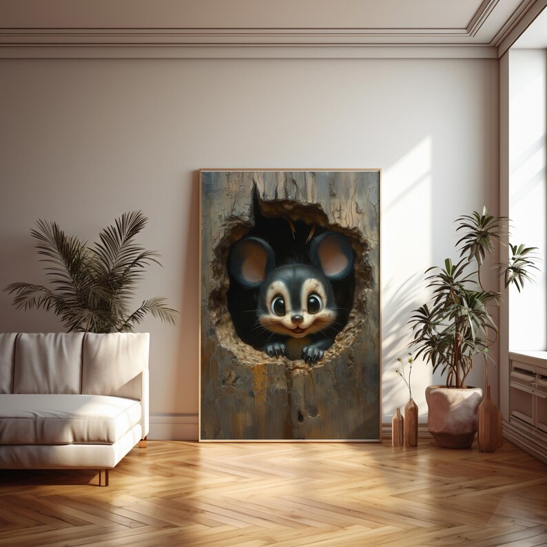 Cute Mouse House, Digital Download, Digital Art, Printable Art ...