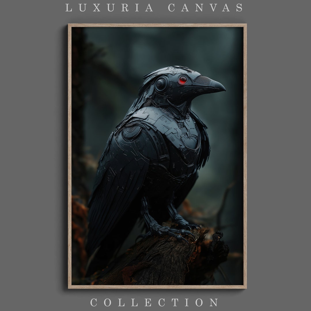 Black Raven Future, Digital Download, Digital Art, Printable Art ...