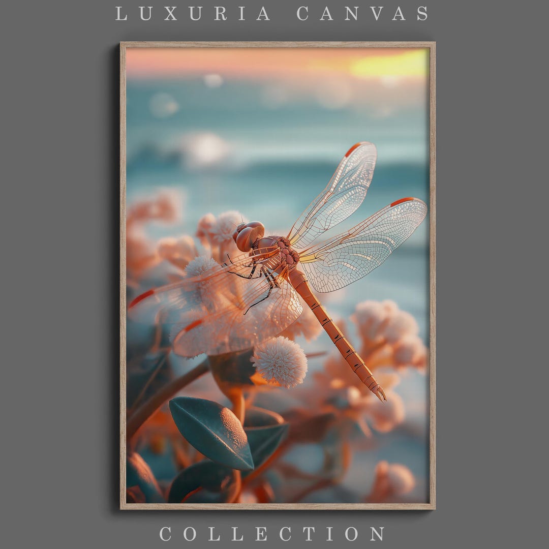 Sunset Dragonfly, Digital Download, Digital Art, Printable Art ...