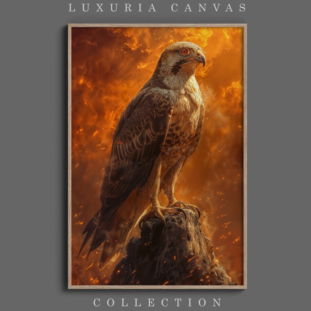 Falcon Fire, Digital Download, Digital Art, Downloadable Art, Wall ...