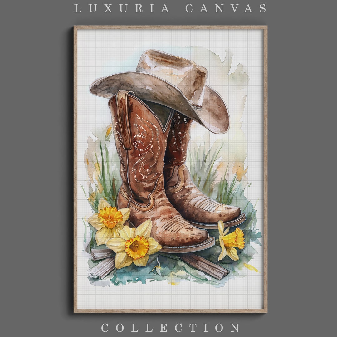 Cowboy Boots, Digital Download, Digital Art, Downloadable Art, Wall ...