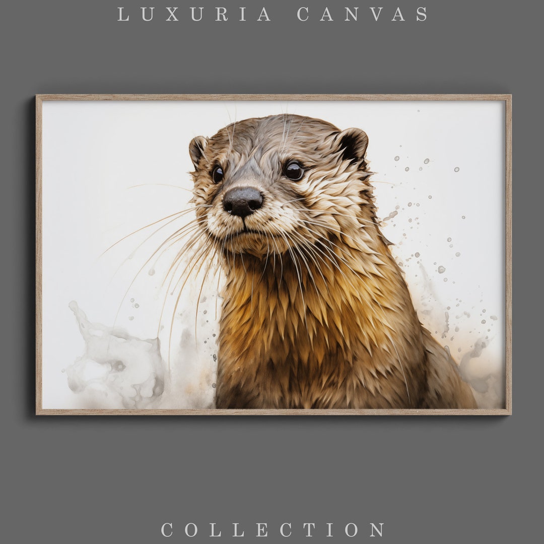 Otter Sketch Charcoal, Digital Download, Digital Art, Downloadable Art ...