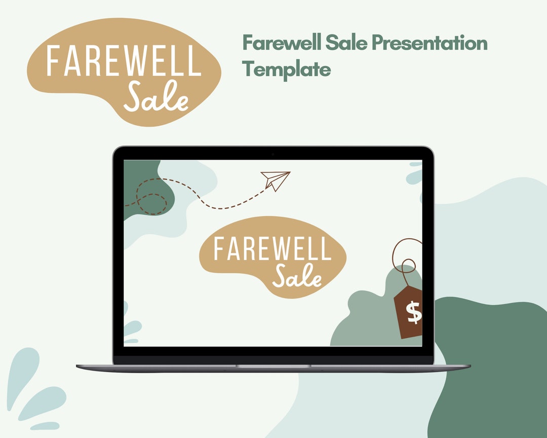 Farewell Sale Presentation Template - Etsy