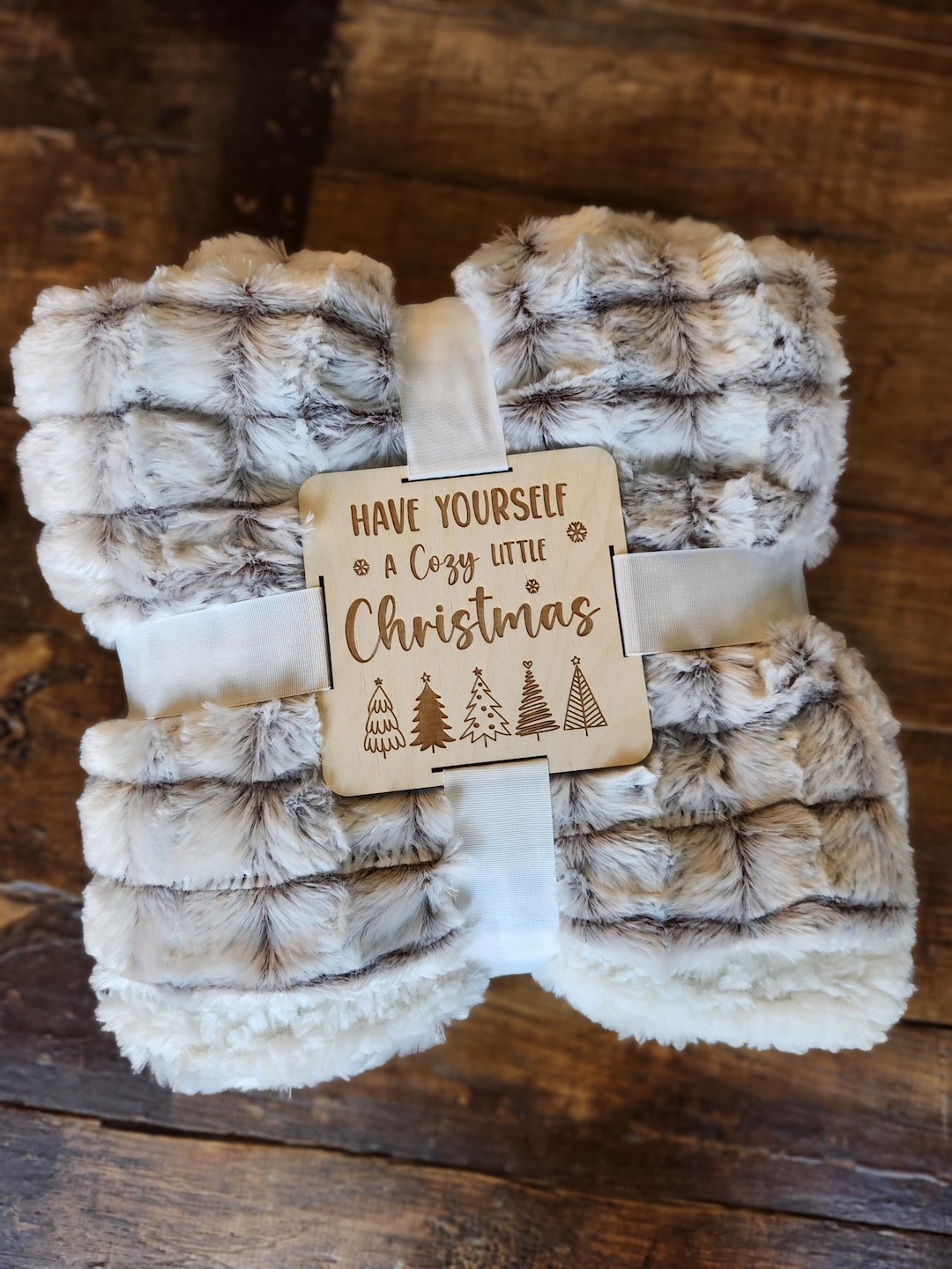 Personalized Gift Tag for Blanket Gift Set, Personalized Blanket Gift ...