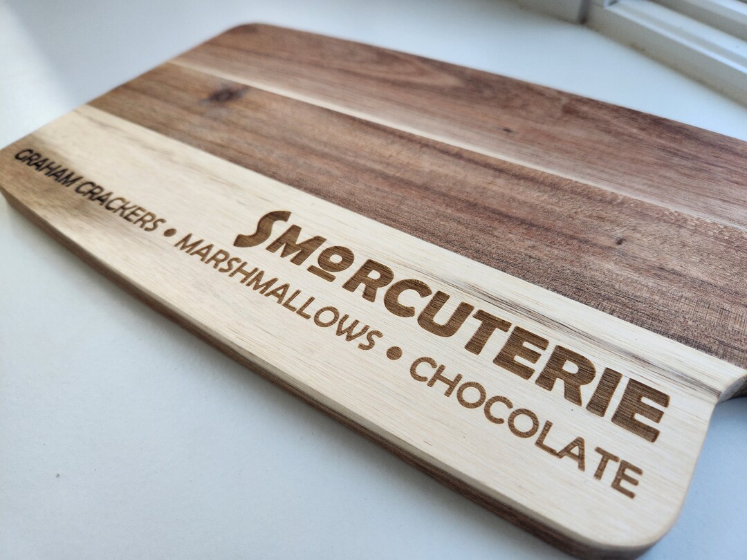 Smorcuterie Board, Charcuterie Smores Board, Smores Serving Tray ...