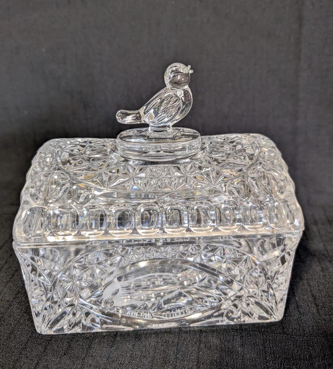 Vintage Hofbauer Byrdes Lead Crystal Box - Etsy