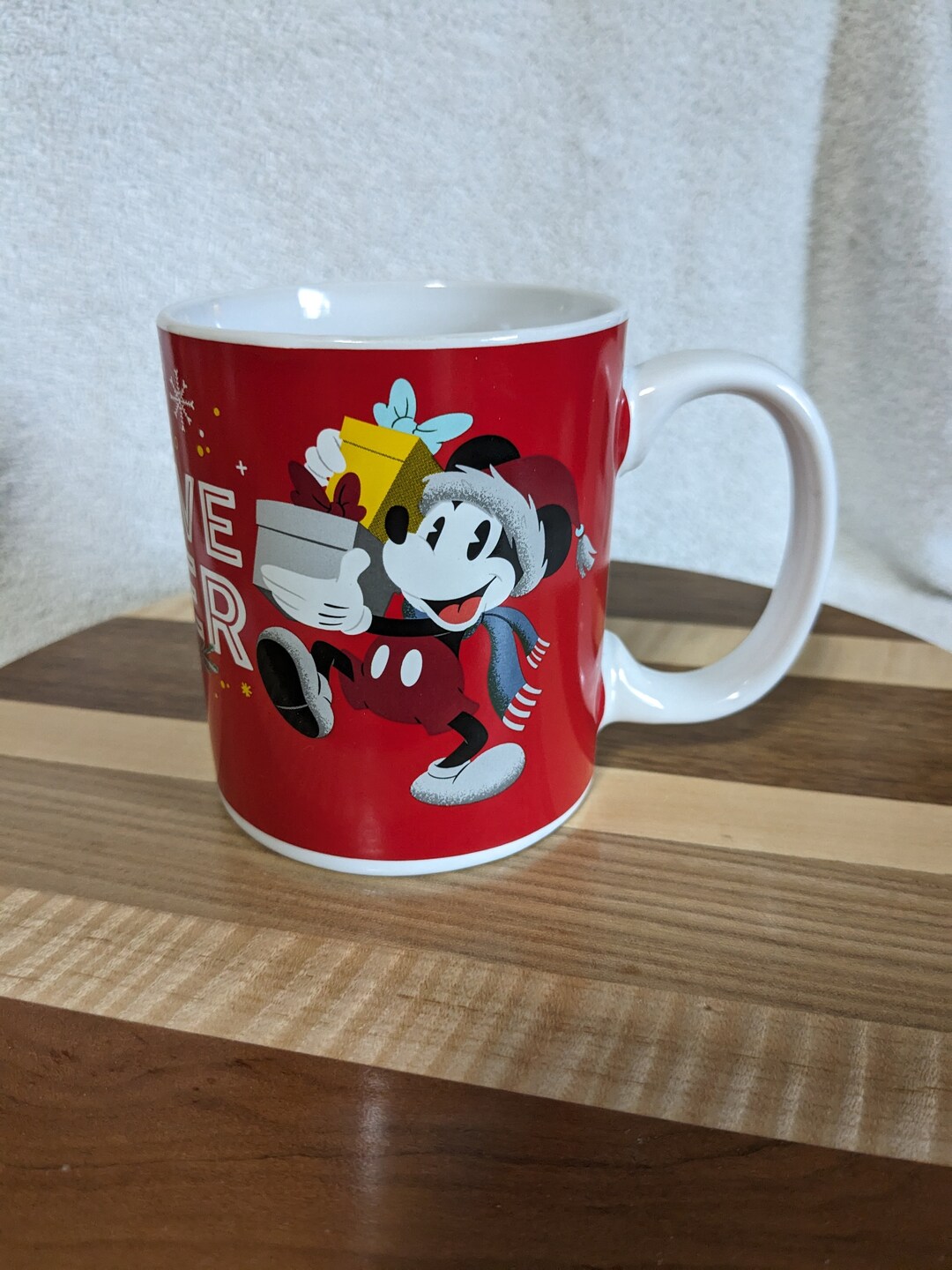 Disney's Festive Mickey Mouse Coffee Cup - Etsy